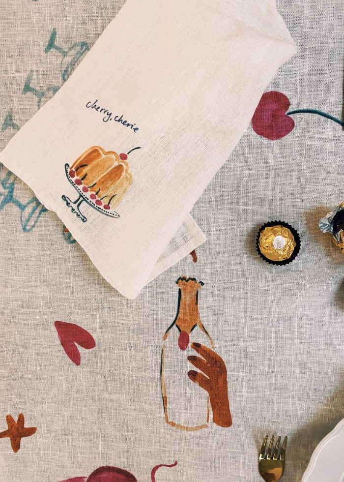 Lobster Lovers & Cherry Cherie Linen Napkin Set – Quinn Says