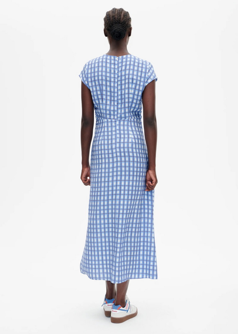Baum und Pferdgarten Akeyla Dress in Blue Painted Check – Quinn Says